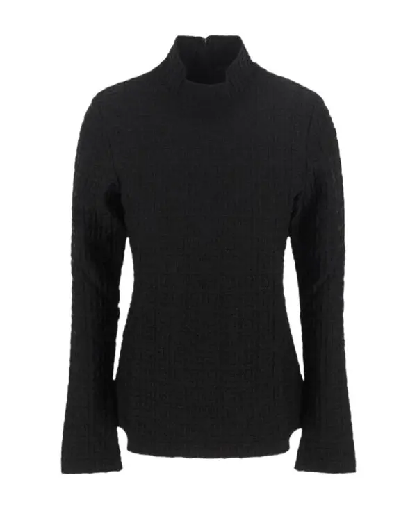 Givenchy 4g Jacquard High-neck Jumper - Black