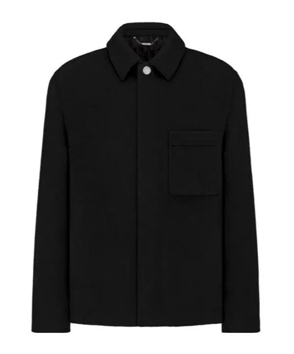 Dior Icons Workwear Jacket With Metal Button Details - Black