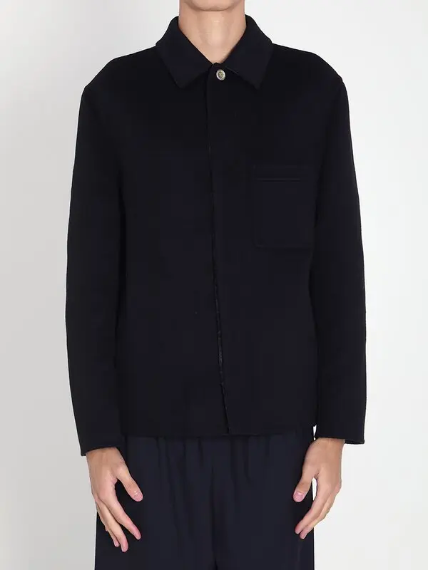 Dior Icons Workwear Jacket With Metal Button Details - Black
