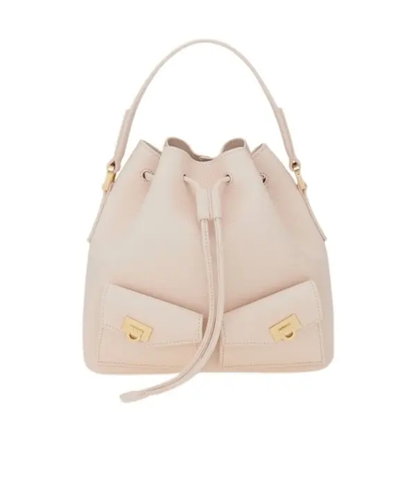 FERRAGAMO Multipocket Bucket Bag - Ballet Pink