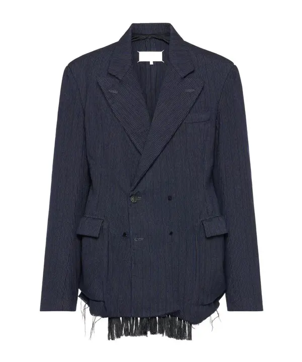MAISON MARGIELA Wool Pinstripe Blazer