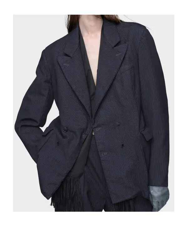 MAISON MARGIELA Wool Pinstripe Blazer