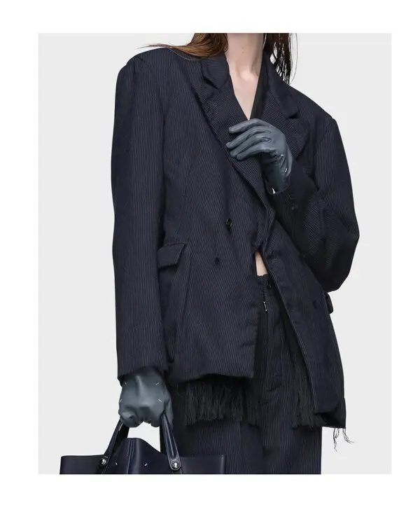 MAISON MARGIELA Wool Pinstripe Blazer