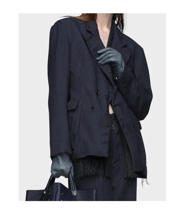MAISON MARGIELA Wool Pinstripe Blazer