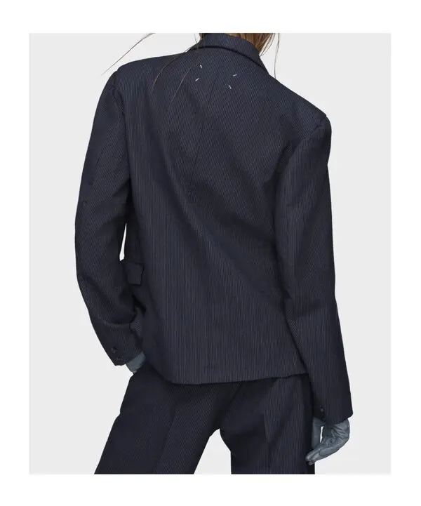MAISON MARGIELA Wool Pinstripe Blazer