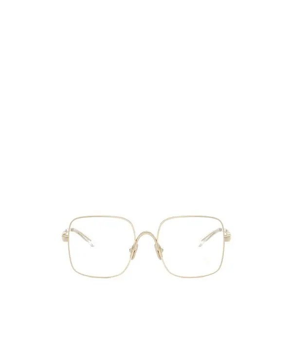 Miu Miu Square Frame Eyeglasses - Light Gold