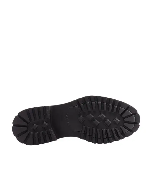 DOUCAL'S Two-hole Round-toe Lace-up Shoes