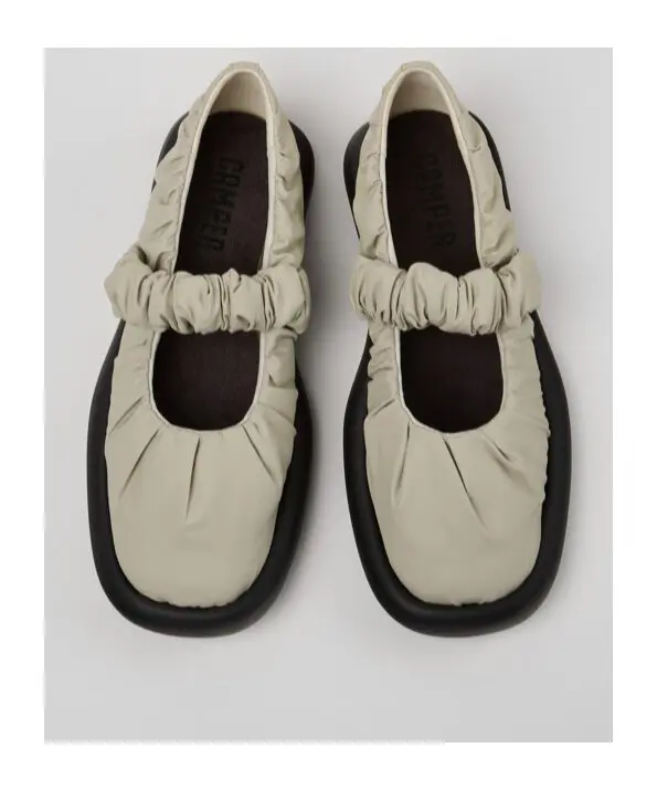 Camper Onda Ruched Ballerina Flats
