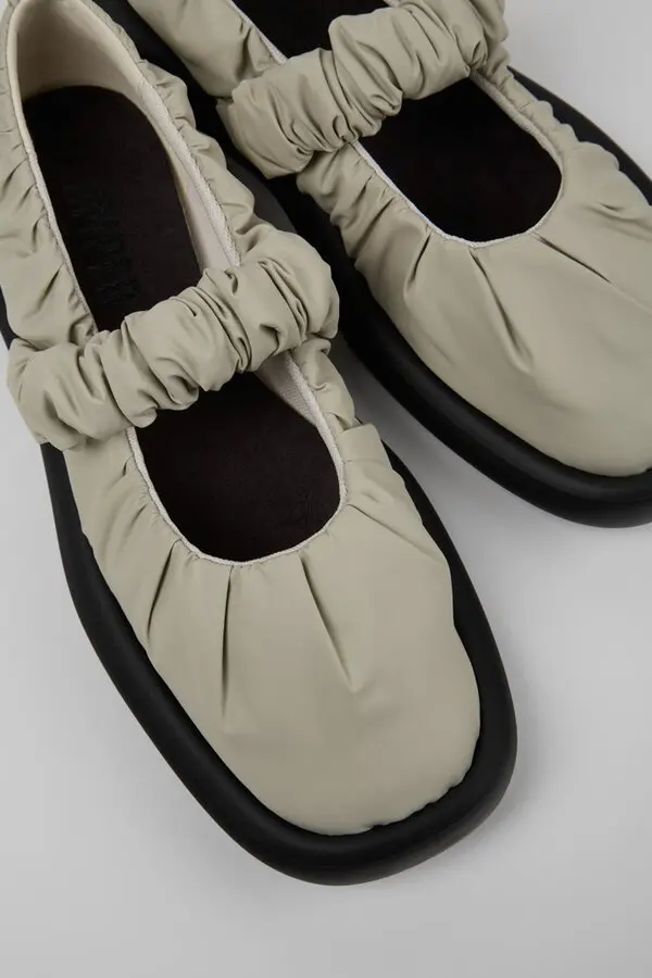 Camper Onda Ruched Ballerina Flats