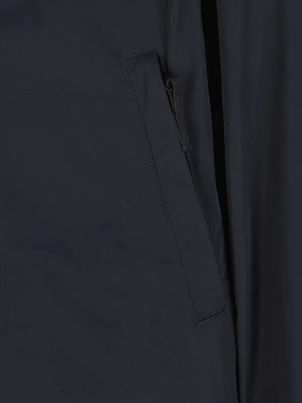 Stone Island Logo Patch High Neck Jacket - Blue