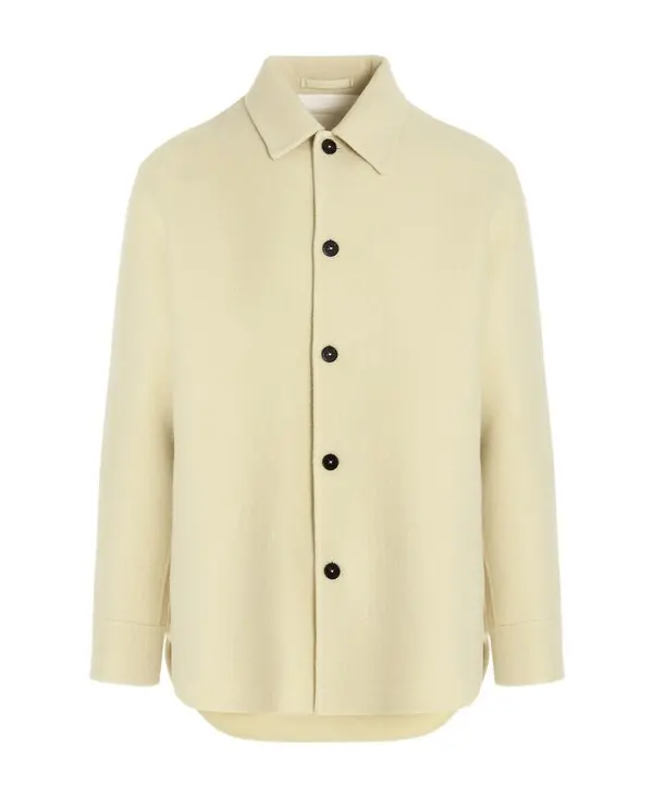 JIL SANDER Long-sleeved Buttoned Overshirt - Nude