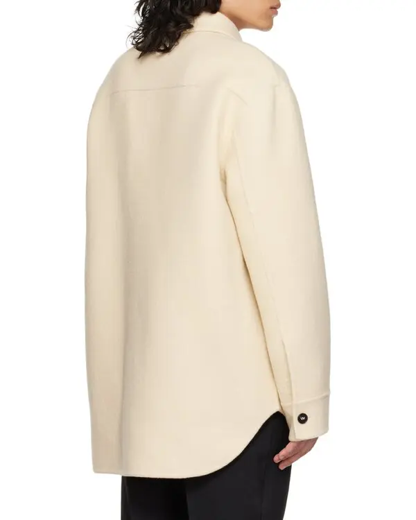 JIL SANDER Long-sleeved Buttoned Overshirt - Nude