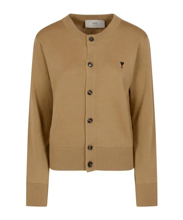 AMI Paris De Coeur Knitted Cardigan