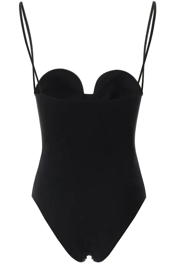 Magda Butrym Round Cup One-piece Swimsuit - Black