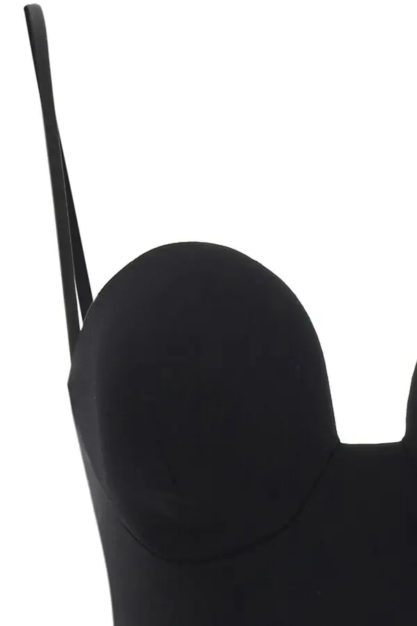 Magda Butrym Round Cup One-piece Swimsuit - Black