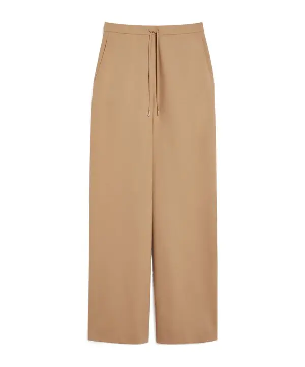Max Mara Denaro Wide-leg Trousers - Camel