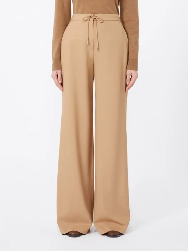 Max Mara Denaro Wide-leg Trousers - Camel