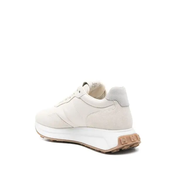 Hogan Logo Patch Panelled Sneakers - White