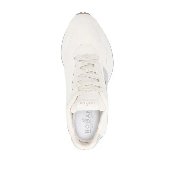 Hogan Logo Patch Panelled Sneakers - White