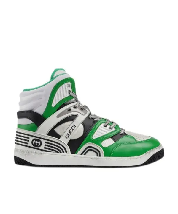 Gucci Basket High-top Sneakers - White