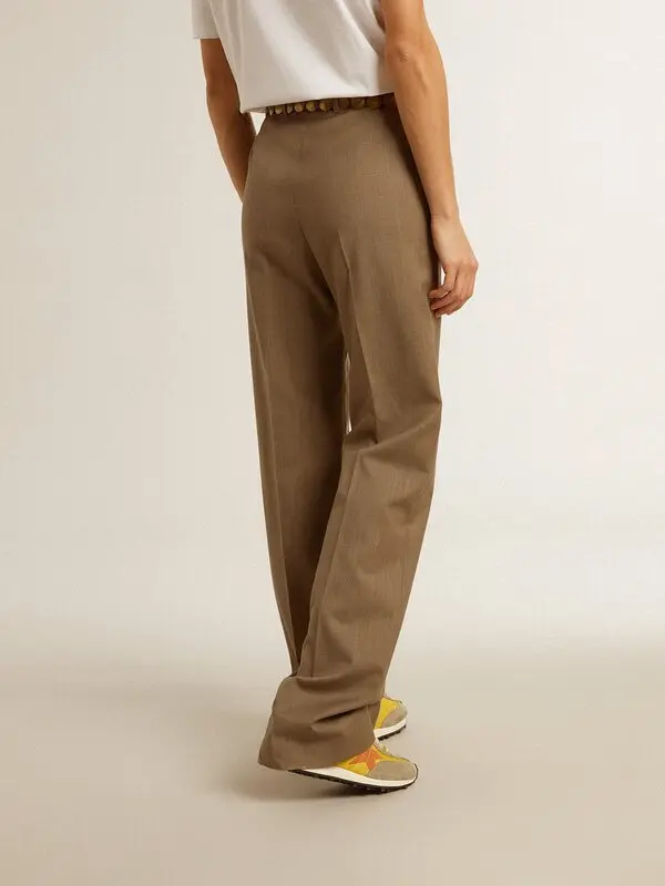 GOLDEN GOOSE Tailored Straight-leg Trousers - Green