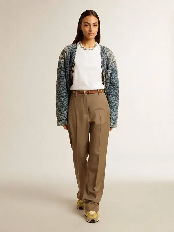 GOLDEN GOOSE Tailored Straight-leg Trousers - Green