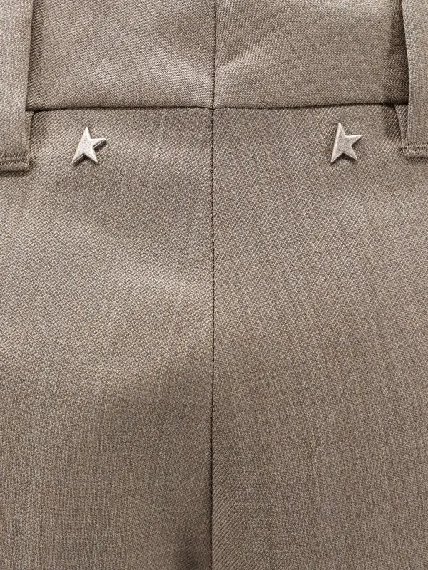 GOLDEN GOOSE Tailored Straight-leg Trousers - Green