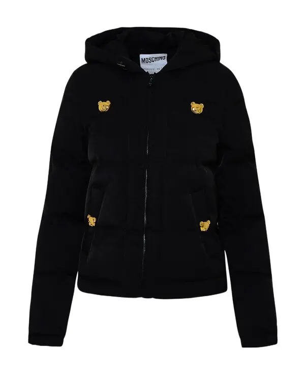 Moschino Teddy Bear Embellished Hooded Jacket
