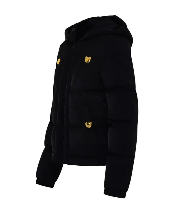 Moschino Teddy Bear Embellished Hooded Jacket