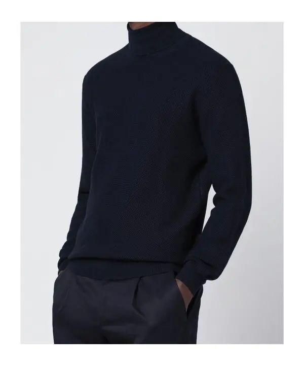 Tagliatore Long-sleeved Turtleneck Jumper - Black