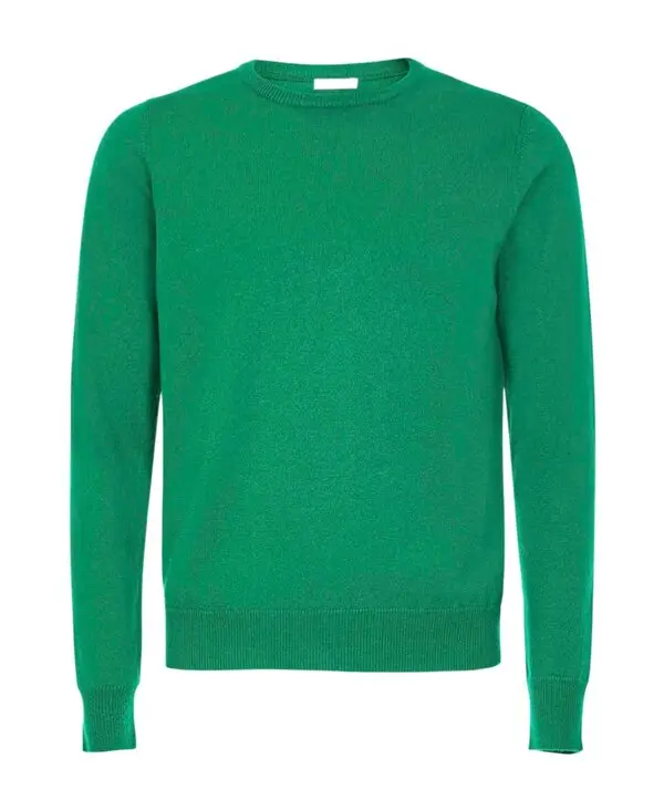 Malo Crewneck Knitted Jumper - Green