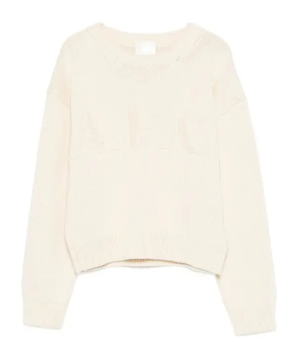 A.p.c. Logo Crewneck Sweater - White