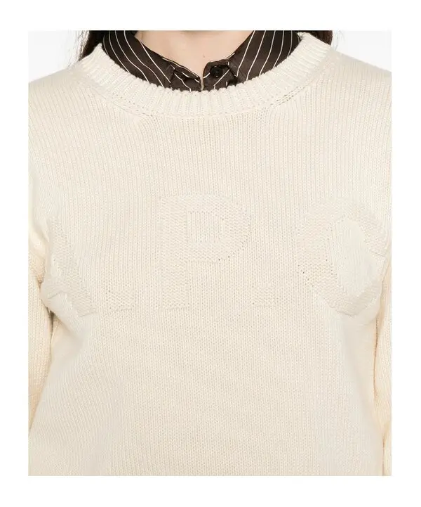 A.p.c. Logo Crewneck Sweater - White