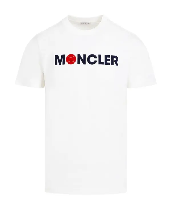 Moncler Logo Detailed Crew Neck T-shirt - White