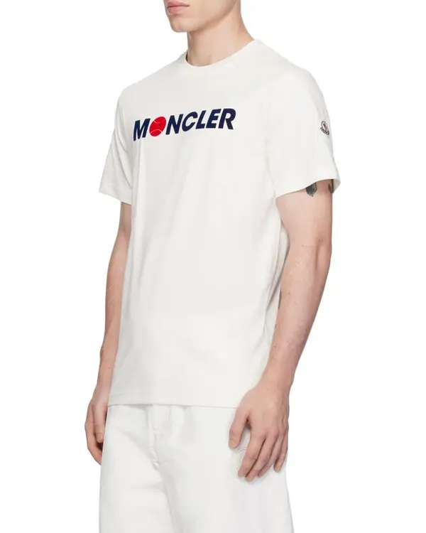 Moncler Logo Detailed Crew Neck T-shirt - White