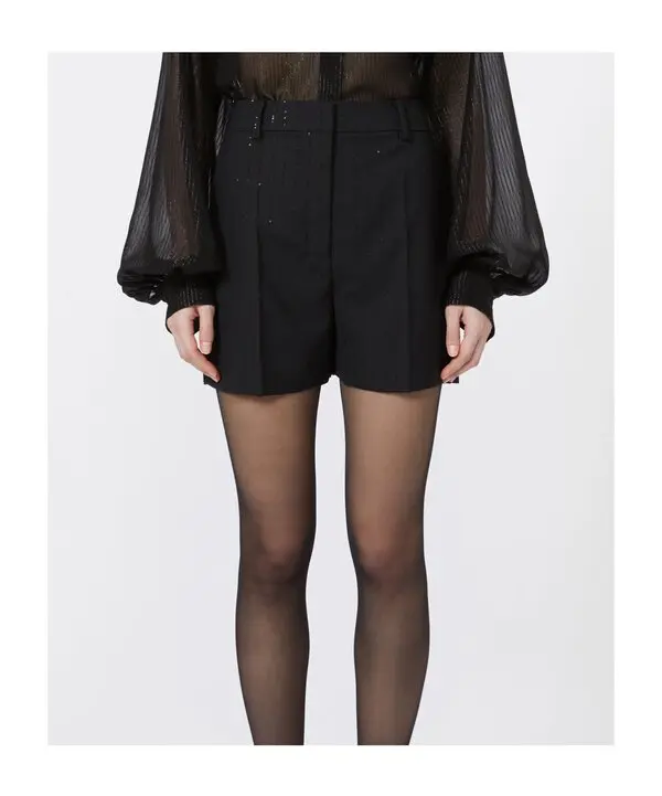 Max Mara Siberia Sequined Striped Shorts