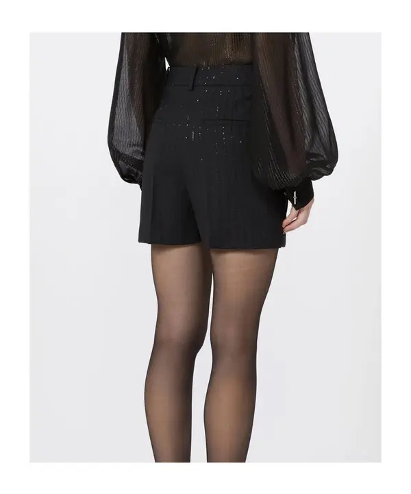 Max Mara Siberia Sequined Striped Shorts