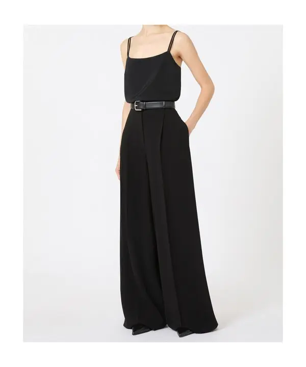 Max Mara Stretch Crêpe De Chine Spaghetti Strap Top