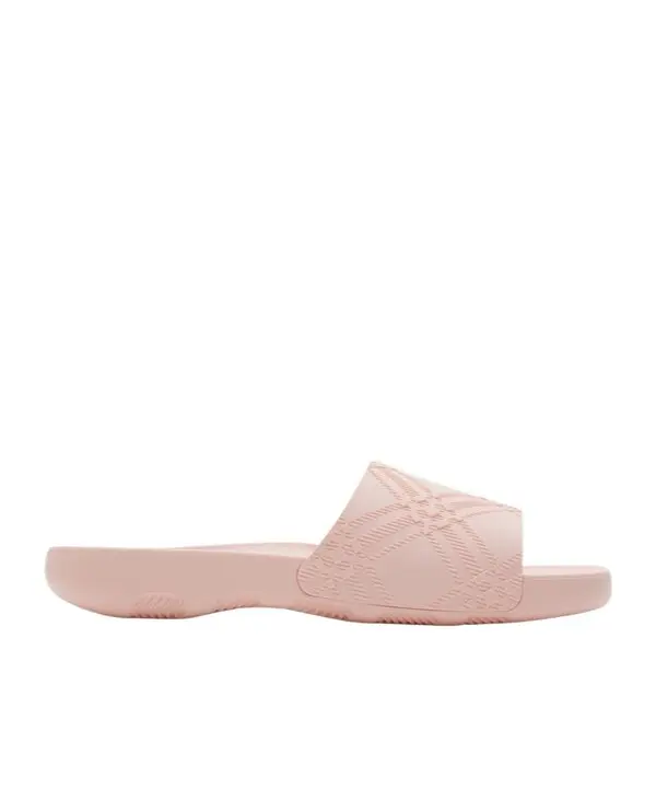 Burberry Checked Slip-on Slides - High Light Color