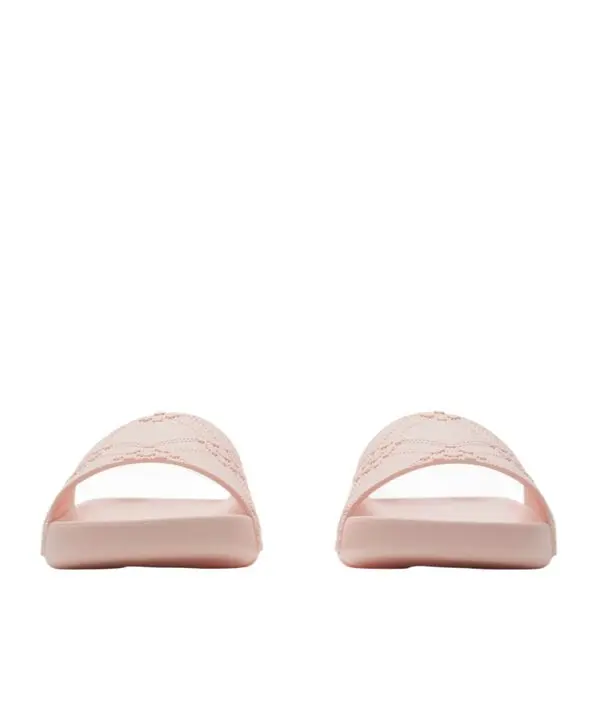 Burberry Checked Slip-on Slides - High Light Color
