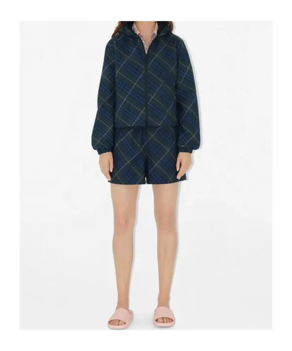Burberry Checked Slip-on Slides - High Light Color