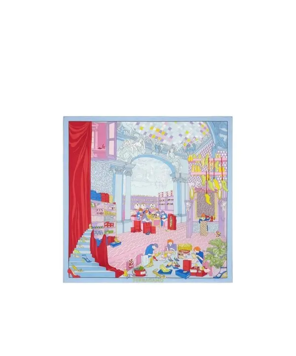FERRAGAMO Pattern Silk Scarf - Multicolor