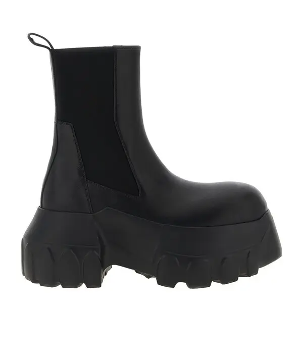 Rick Owens Almond Toe Ankle Boots - Black