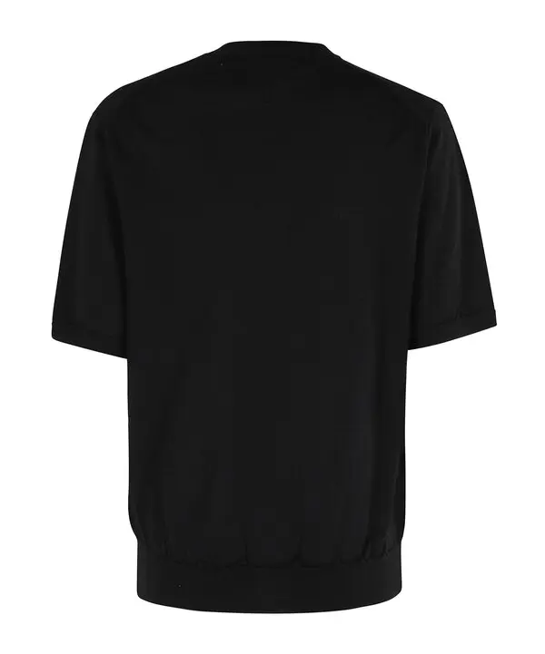 Play Comme Des Garcon Short-sleeved Knitted Cardigan