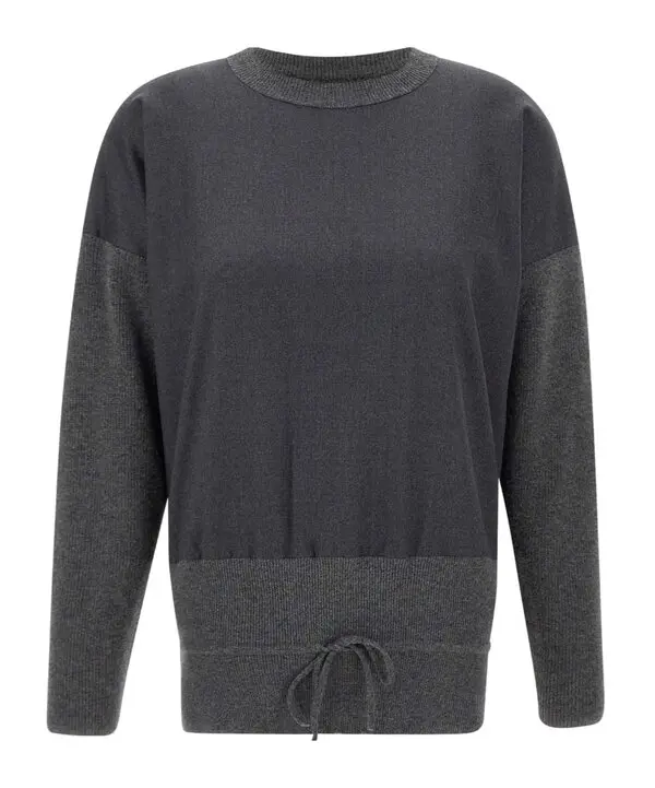 Fabiana Filippi Drawstring Waist Crewneck Jumper