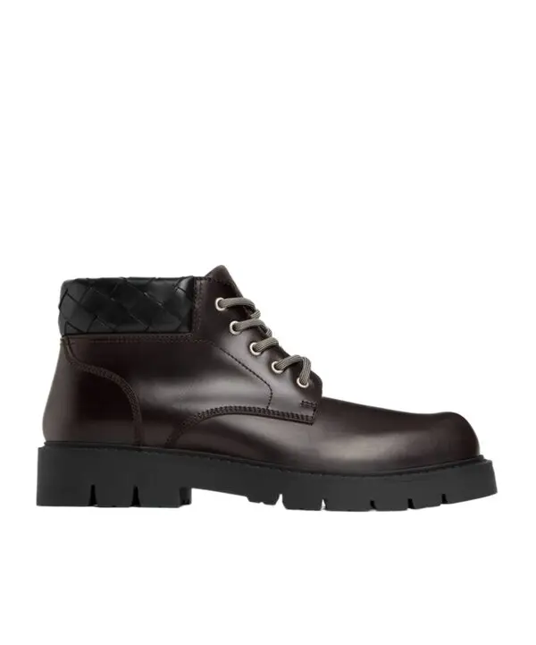 Bottega Veneta Haddock Cropped Boot - Fudge Color/black