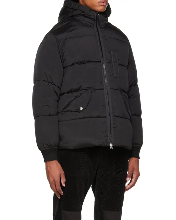 Stone Island Zippered Hooded Down-feather Jacket