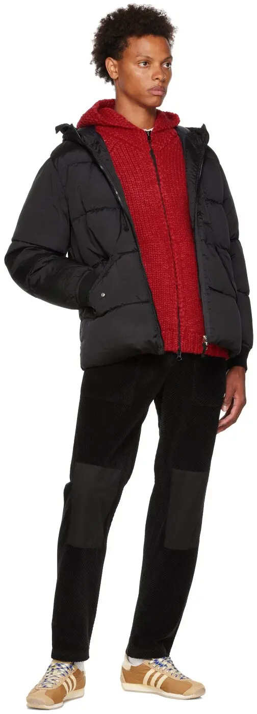 Stone Island Zippered Hooded Down-feather Jacket