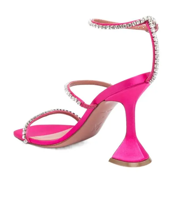 Amina Muaddi Square-headed High-heeled Sandals