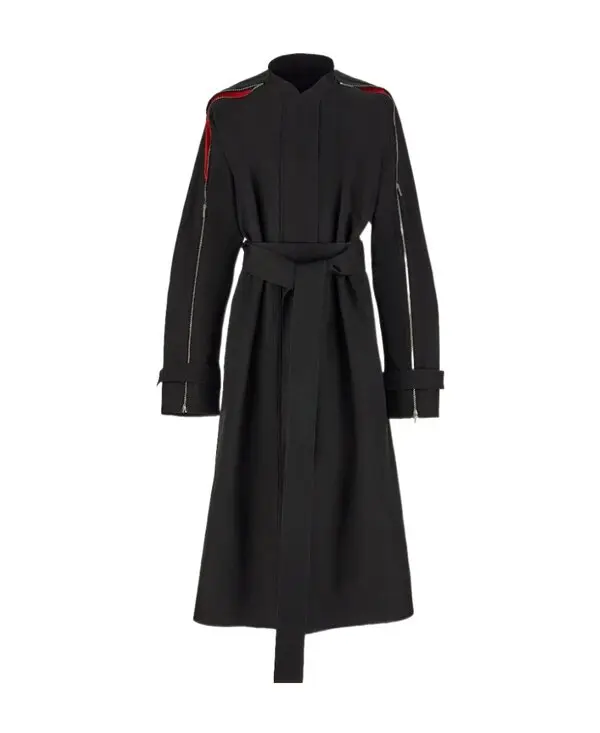 FERRAGAMO High-neck Belted Waist Coat